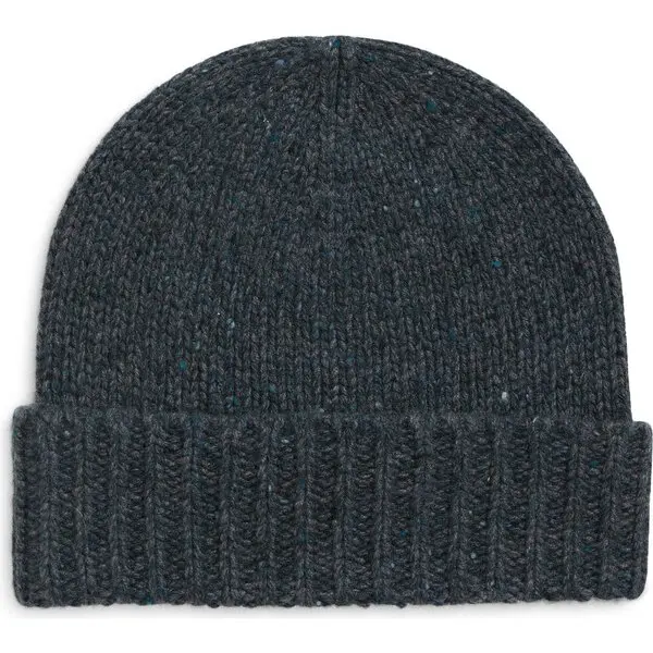 Johnstons Of Elgin Donegal Cashmere Beanie - Storm Donegal