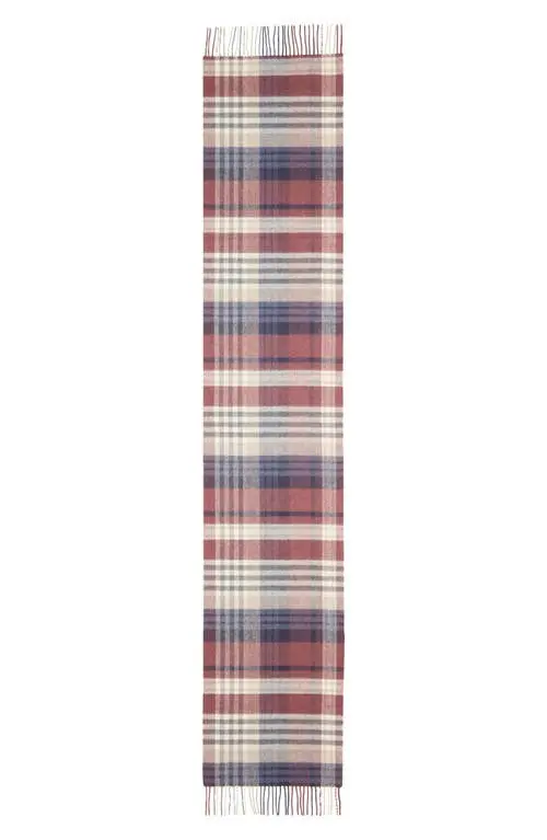 Johnstons Of Elgin Oversize Check Cashmere Scarf - Damson Ru7633