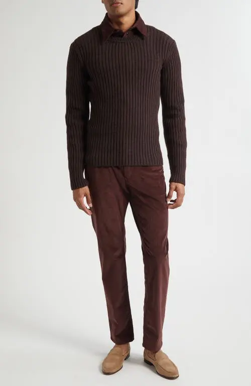 Dolce & Gabbana Wool Rib Crewneck Sweater