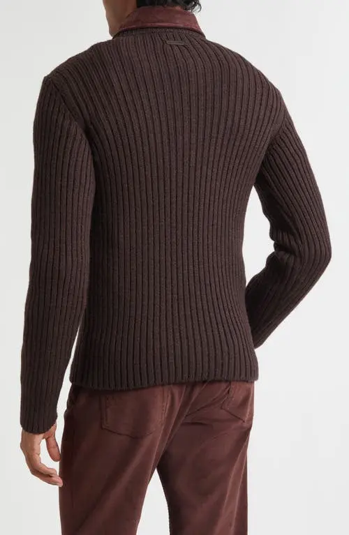 Dolce & Gabbana Wool Rib Crewneck Sweater