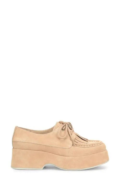 Kork-Ease® Penelope Platform Derby - Natural Suede
