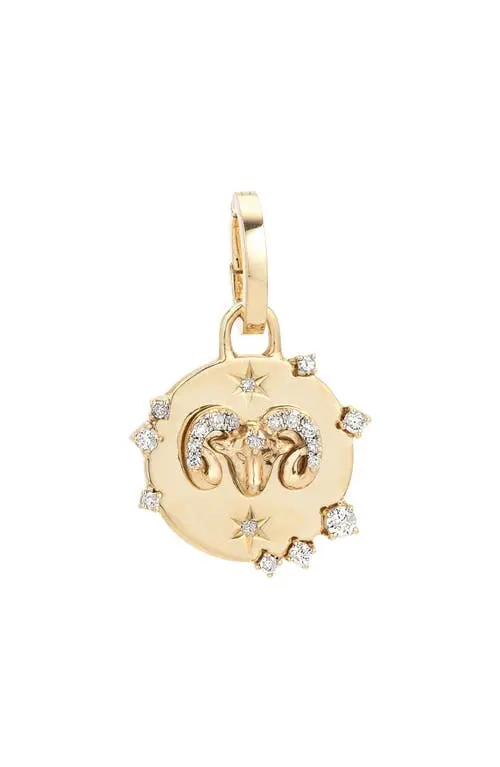 Adina Reyter Diamond Zodiac Charm - 14k Yellow Goldries