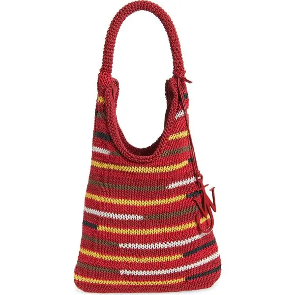 JW Anderson Knit Hobo Bag With Anchor-logo Charm