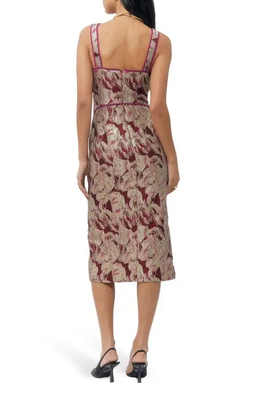 Adelyn Rae Jacquard Midi Dress