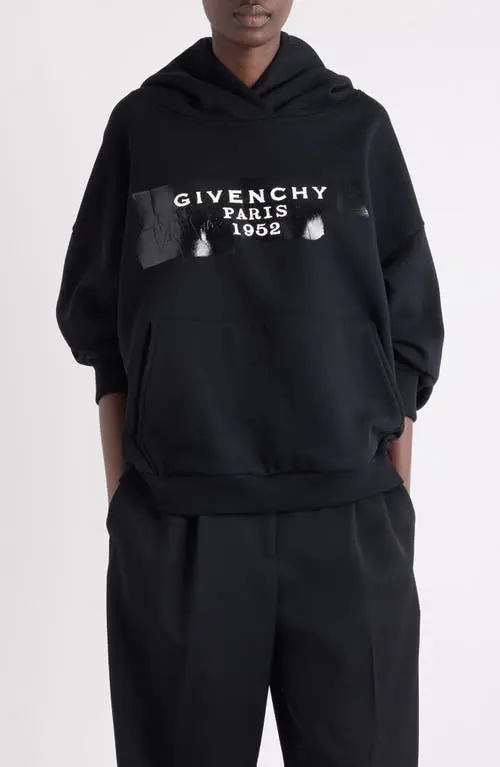 Givenchy Tape Logo Cotton Hoodie