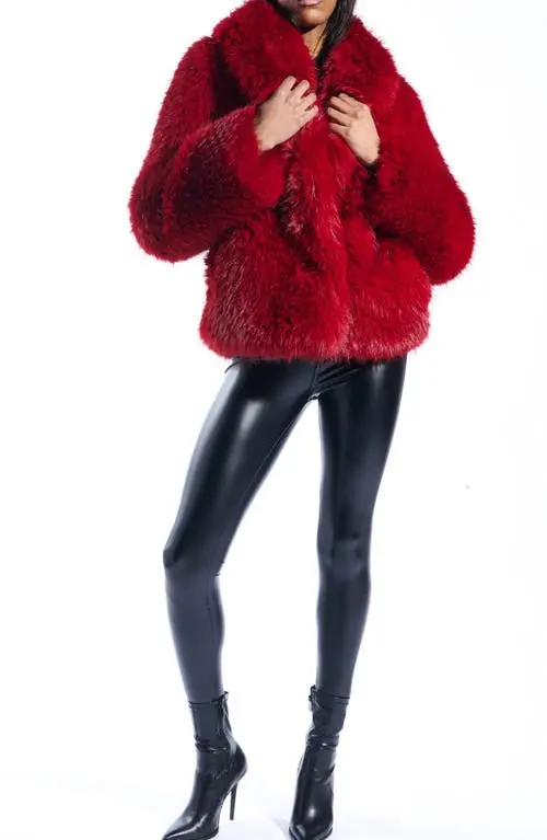 AZALEA WANG Simona Faux Fur Coat