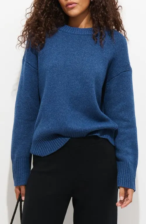 ALEX MILL Nottinghill Merino Wool-blend Sweater - Indigo