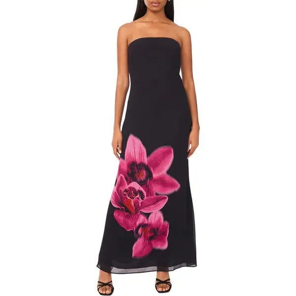 CECE DUPRAZ Strapless Maxi Dress