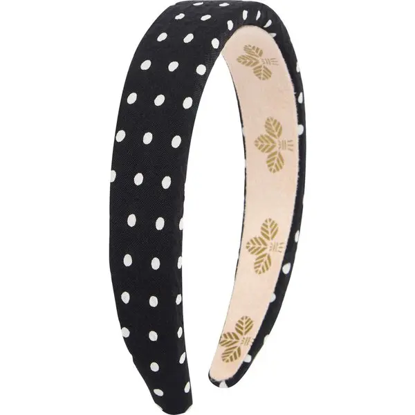 L. Erickson Sabrina Padded Headband - Black/white