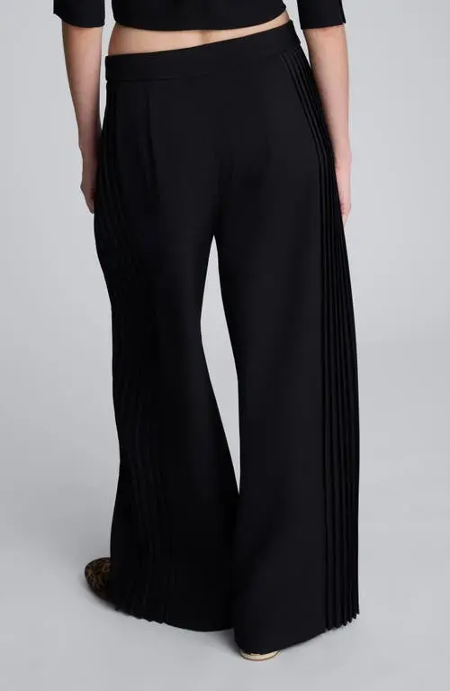 KENNETH COLE Wide-leg Pleated Trousers