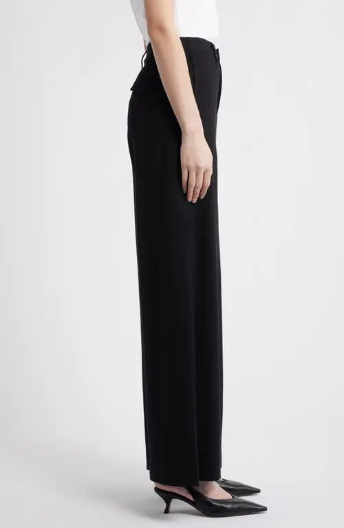 Rag & Bone Sofie High-waist Wide-leg Ponte Pants - Black