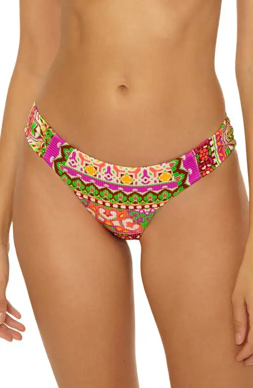BECCA® By Rebecca Virtue Moroccan Tile Hipster Bikini Bottoms - Multi Pink