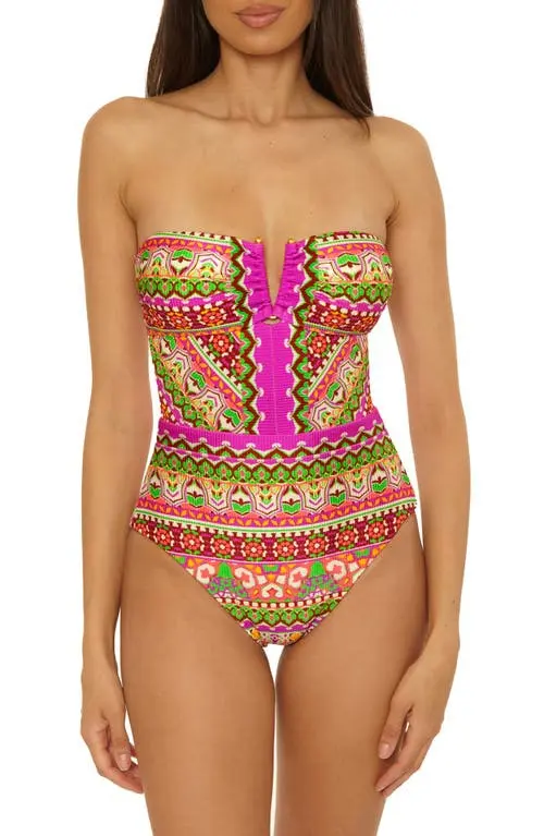 BECCA® By Rebecca Virtue Moroccan Tile One-piece Swimsuit - Multi