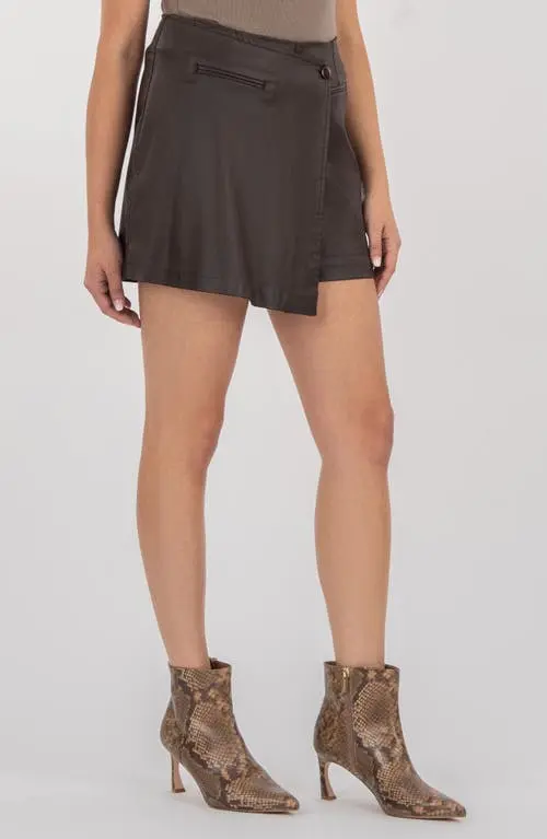 Kut From The Kloth Wrap Stretch-woven Skort