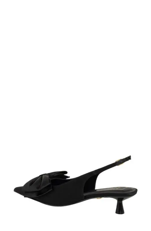 SHU SHOP Nora Slingback Kitten Heel Pump - Black