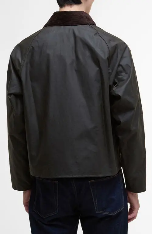 Barbour Spey Waxed Cotton Jacket - Olive
