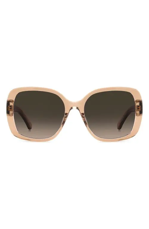 Kate Spade New York 57mm Square Sunglasses - Crystal Beige