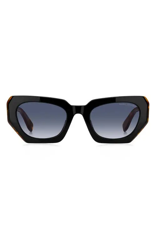 Marc Jacobs 52mm Geometric Sunglasses - Black Havana