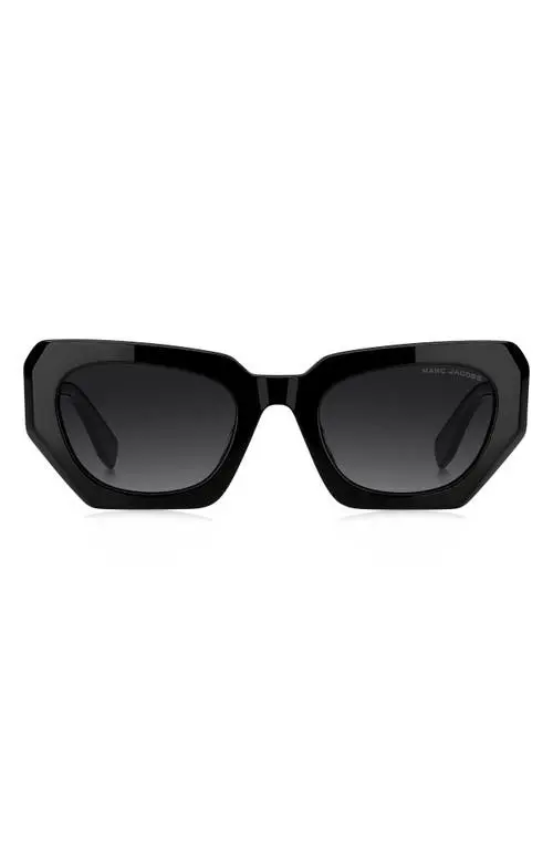 Marc Jacobs 52mm Geometric Sunglasses - Black