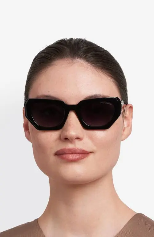 Marc Jacobs 52mm Geometric Sunglasses - Black