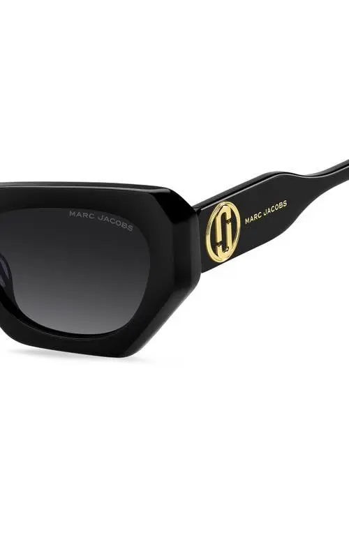 Marc Jacobs 52mm Geometric Sunglasses - Black
