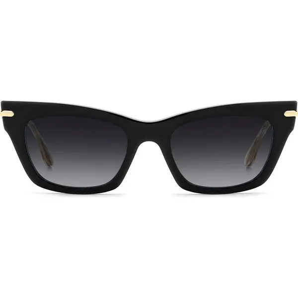 STUART WEITZMAN 52mm Cat Eye Sunglasses - Black