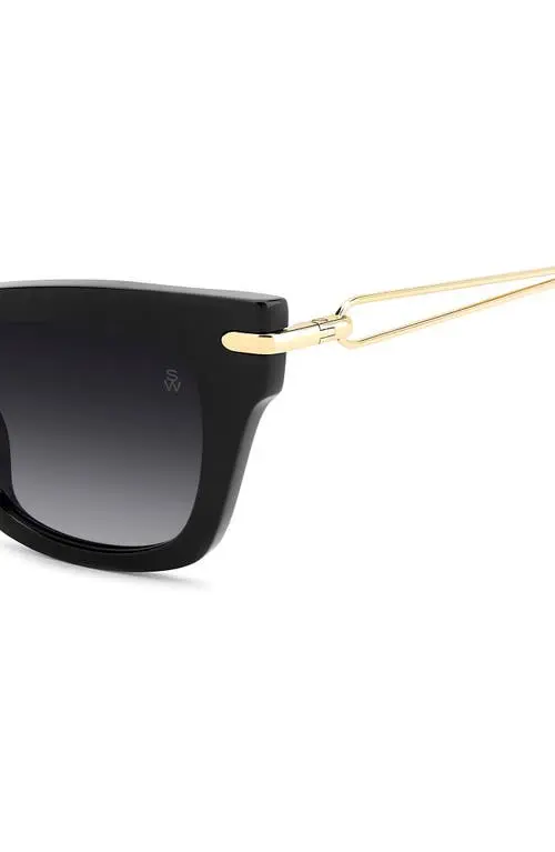 STUART WEITZMAN 52mm Cat Eye Sunglasses