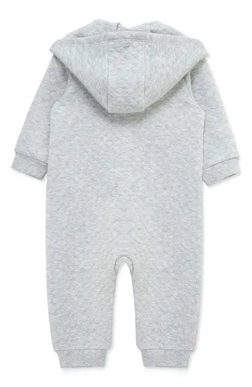 LITTLE ME Quilted Hooded Romper
