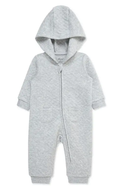 LITTLE ME Quilted Hooded Romper