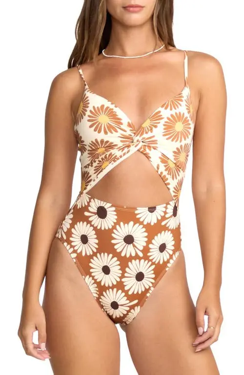 BILLABONG Fresh Daze Mika Cutout One-piece Swimsuit - Sunburnt