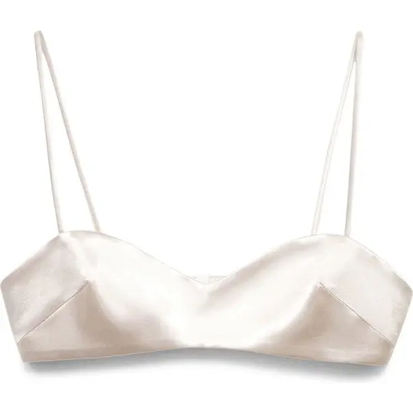 Mango Satin Crop Top