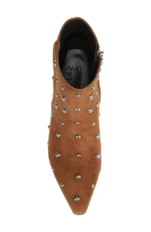 Naturalizer Deesha Stud Bootie - Dark Chestnut Brown