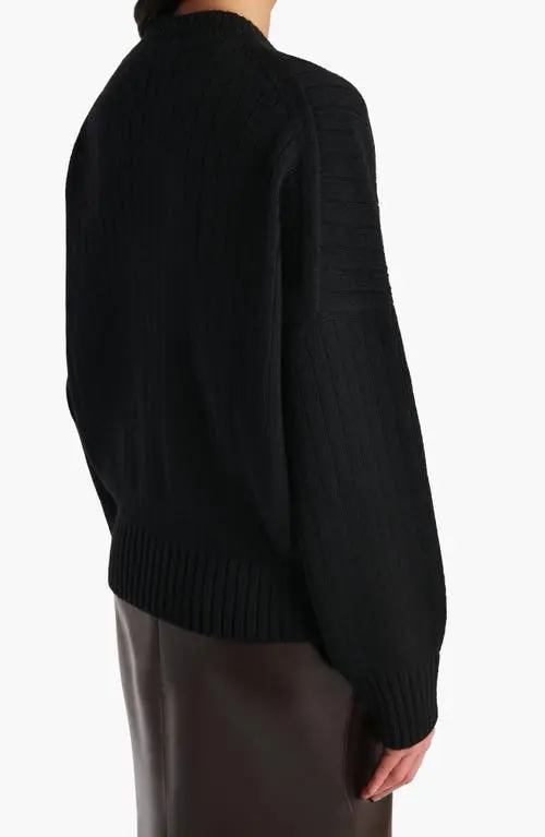 Khaite Lennox Oversize Cashmere Sweater - Black
