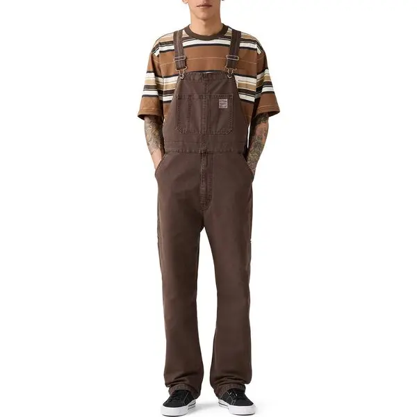 LEVI'S Red Tab™ Relaxed Straight Leg Canvas Overalls - Crackin Bracken Overall