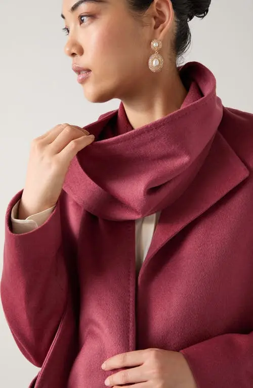 LK BENNETT Merino Wool Scarf Coat