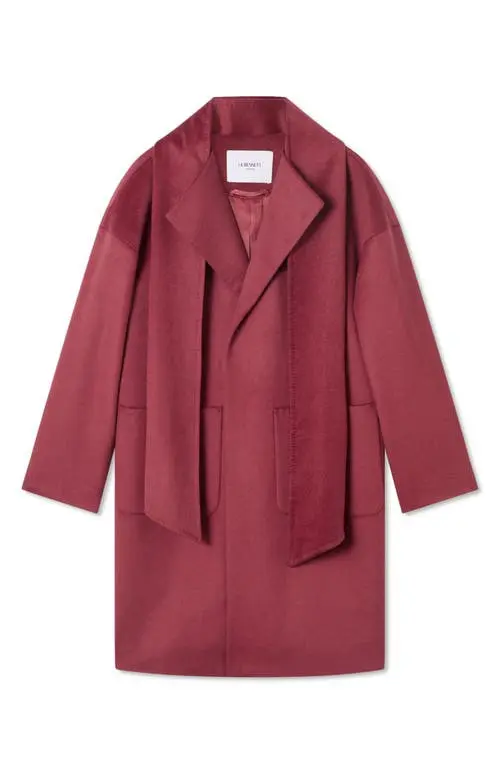 LK BENNETT Merino Wool Scarf Coat