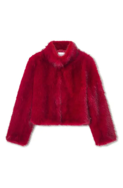 LK BENNETT Noah Faux Fur Jacket