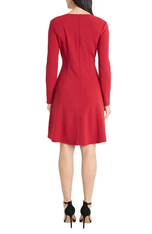 maggy london red dresses Maggy London Sequin Fit & Flare Midi Dress