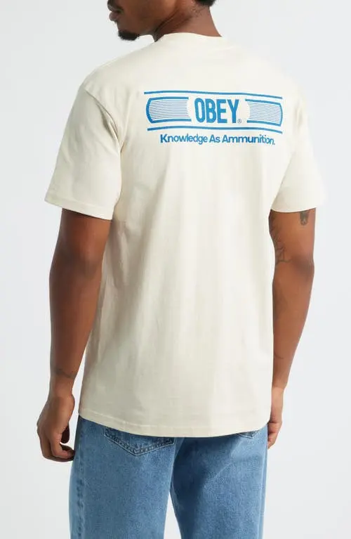 Obey Knowledge As Ammunition Graphic T-shirt