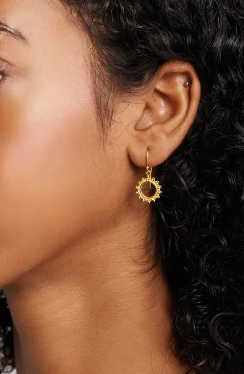 KIARA BY KI-ELE Mini Sol Hoop Earrings