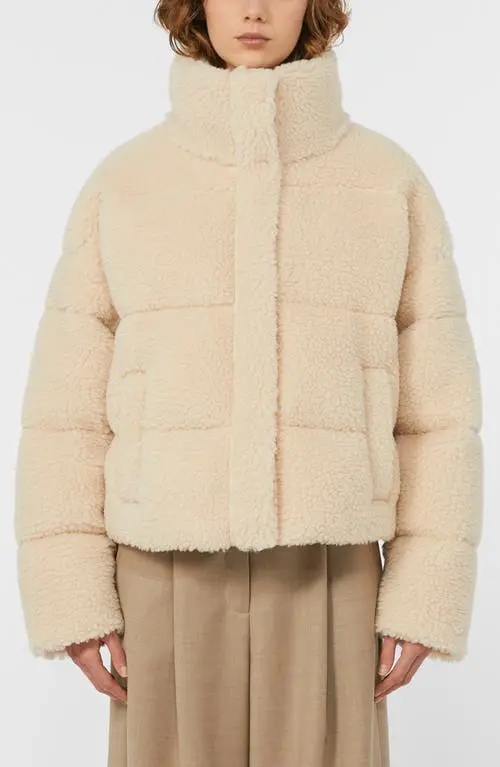 Max Mara Alfredo Quilted High Pile Fleece Jacket