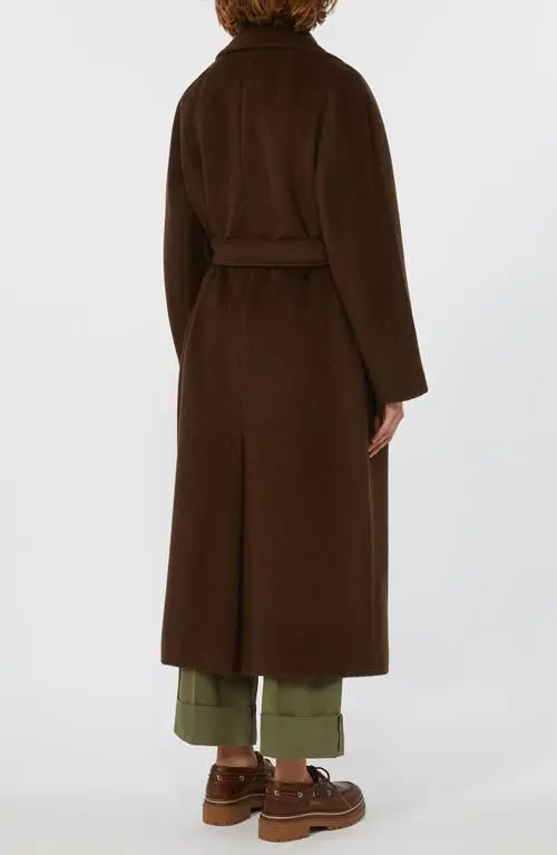 Max Mara Tempera Wool & Alpaca Blend Wrap Coat