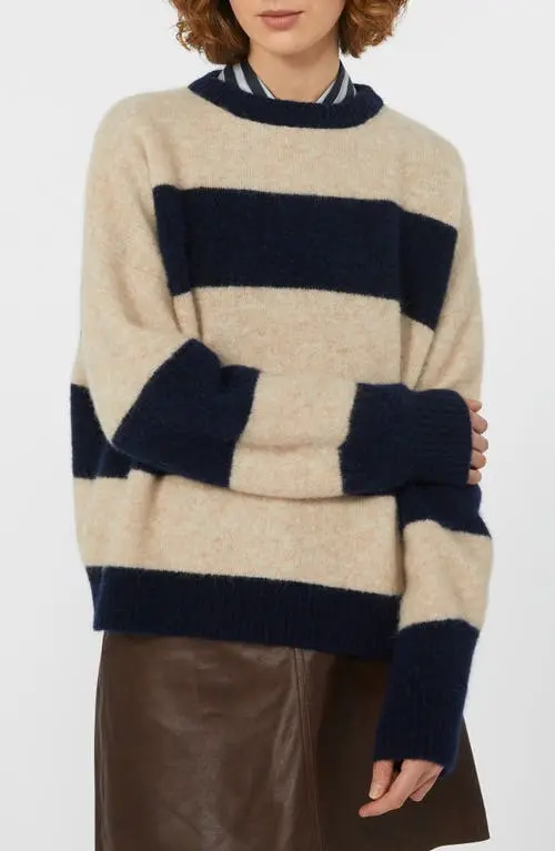 Max Mara Tuono Stripe Alpaca & Wool Blend Sweater