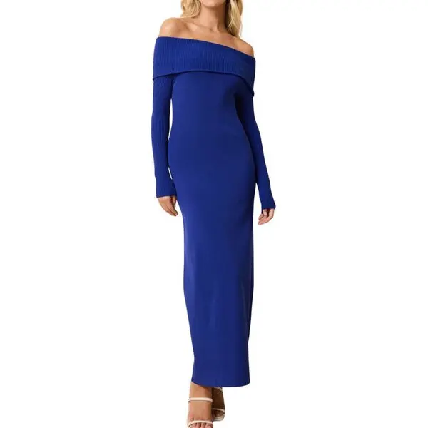 Solid & Striped The Sabrina Knit Maxi Dress - Twilight