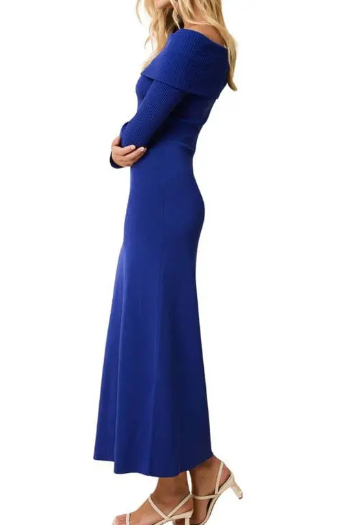 Solid & Striped The Sabrina Knit Maxi Dress - Twilight