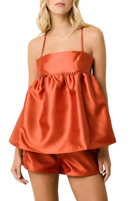 Solid & Striped The Yarden Babydoll Camisole - Rust