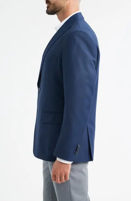 DANIEL HECHTER Textured Wool Blend Sport Coat - Navy