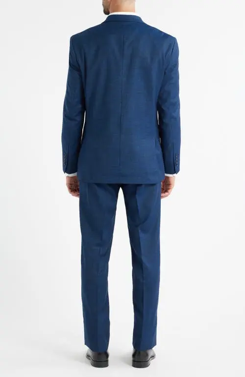 DANIEL HECHTER Modern Fit Medium Blue Méange Wool Suit