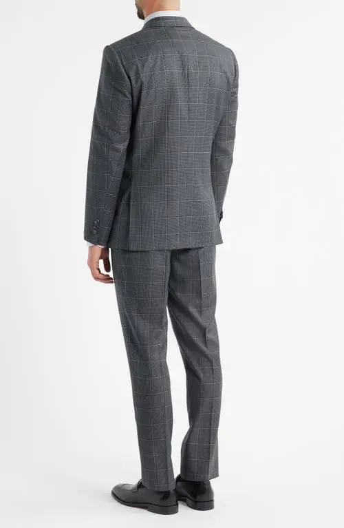 DANIEL HECHTER Windowpane Check Wool Blend Suit