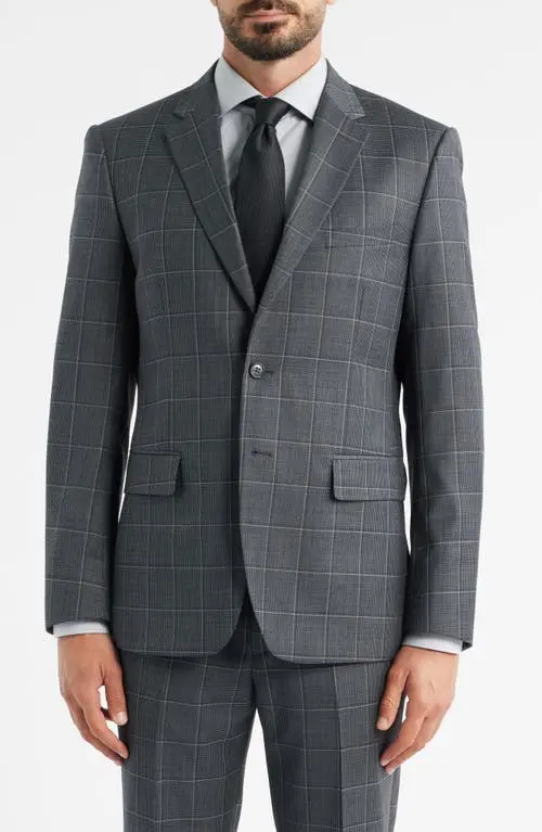 DANIEL HECHTER Windowpane Check Wool Blend Suit